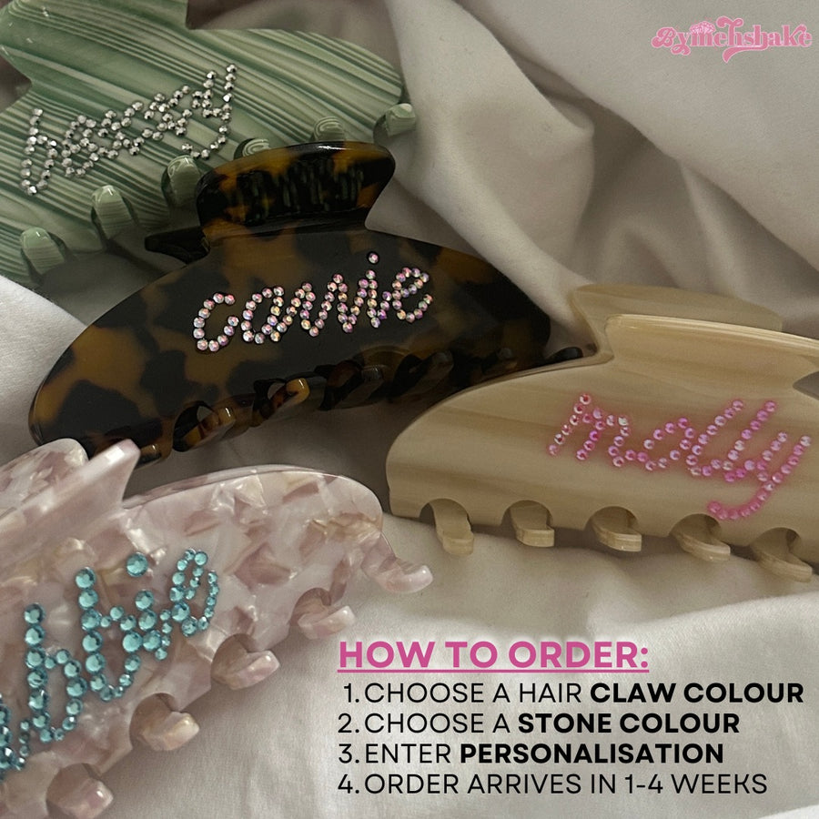 custom hair claw clip