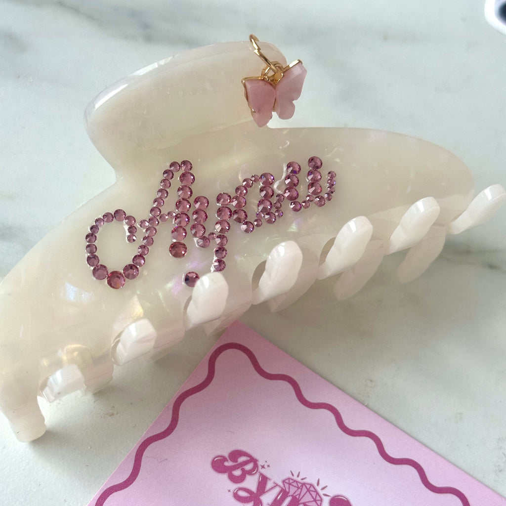 Custom Charm Hair Claw Clip
