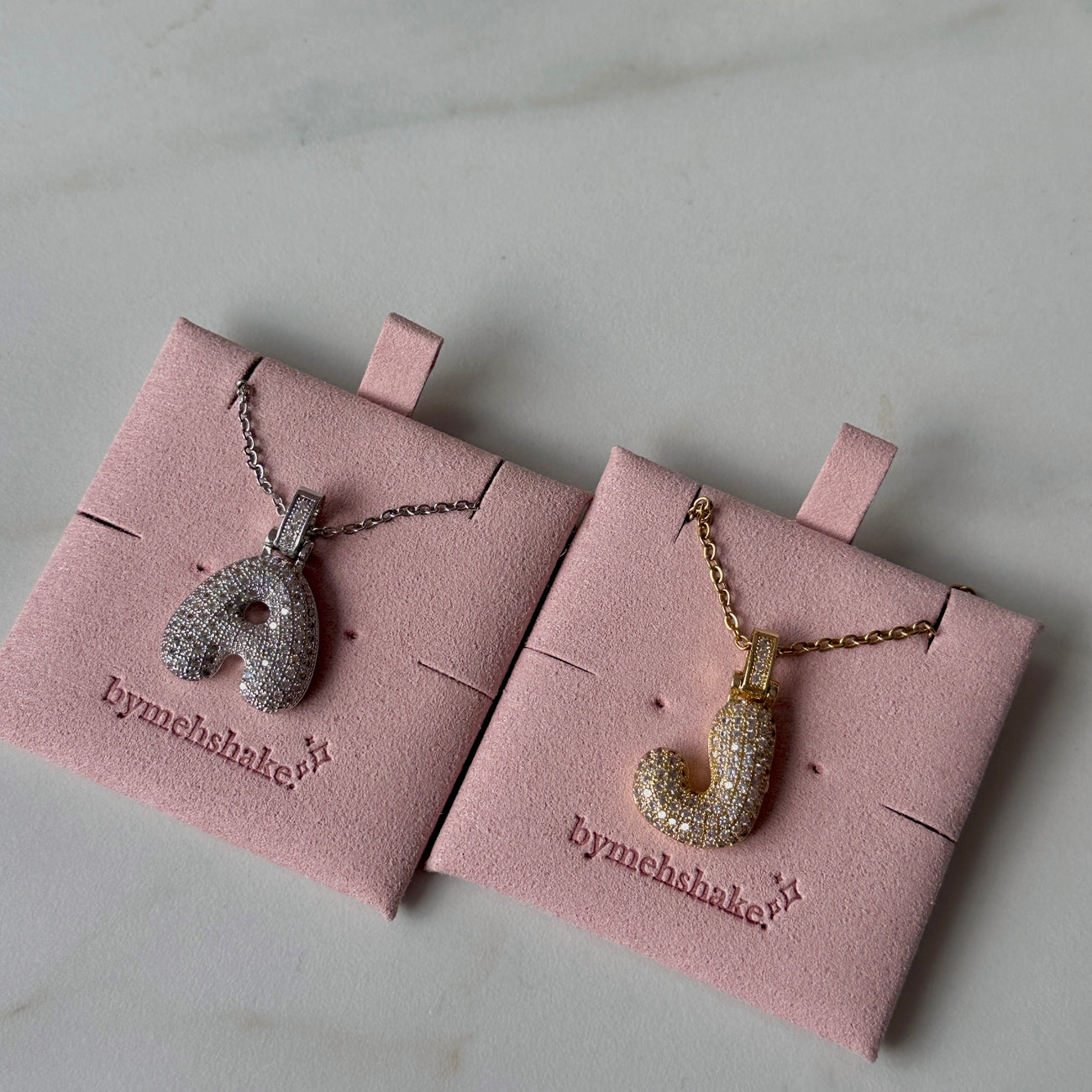 balloon initial letter pendant